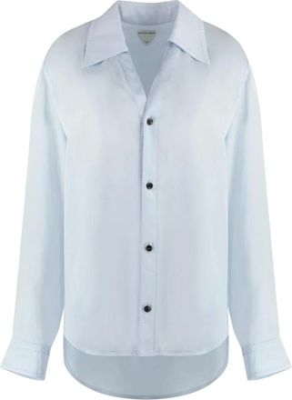 Bottega Veneta Femme, Blouses et Chemises, Bleu, Taille: 36 FR Chemise Boutonn&eacute;e &agrave; Manches Longues
