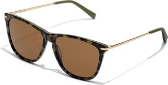 Hawkers Sonnenbrille ONE CROSSWALK Havana Green Olive f&uuml;r Herren und Damen