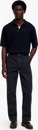 Arket Gerade Geschnittene Chino Aus Baumwolle -Blau