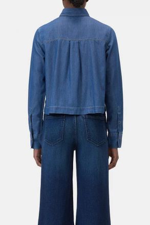 Closed Blusentop Cropped Jeansbluse - Regular Fit