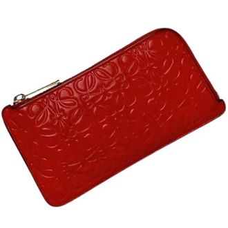 Loewe Portefeuille en cuir Pre-owned - Femme - Pre-owned - Rouge - Taille: ONE Size