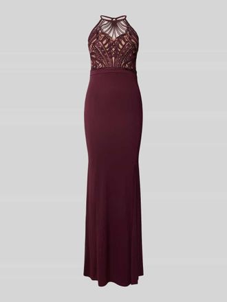 Lipsy Abendkleid mit floralem Stitching