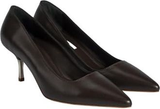 Desa Escarpins Classiques Woman - Cuir Verni, Talon Aiguille, &agrave; Enfiler, Respirants | Brun - 38