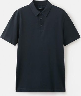 Mango Polo piqu&eacute; slim-fit bleu marine - Homme - XXL - MANGO MAN