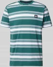 Lerros T-Shirt mit Label-Patch und Rundhalsausschnitt