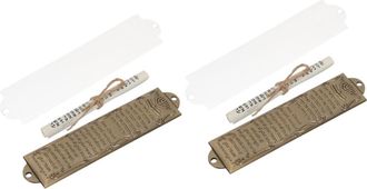 Valiclud 2sätze Mezuzah Aus Metall Retro-Design Seitentür-verzierung Hebräische Schrift Leicht Und Praktisch Für Zuhause Und Büro