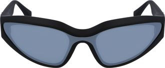Karl Lagerfeld Unisex Kl6128s Sonnenbrille, Matte Black, Einheitsgröße