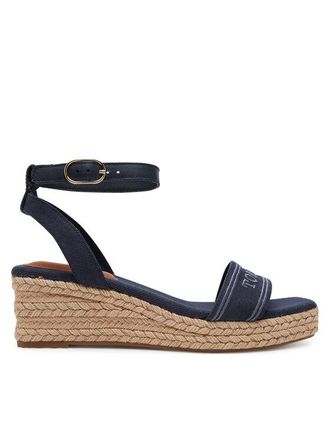 Tommy Hilfiger Espadrilles Tommy Hilfiger Espad Mid Wedge FW0FW08805 Dunkelblau