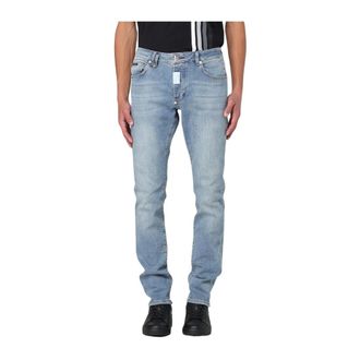 Philipp Plein Homme, Jeans, Bleu, Taille: W32 Jean Slim Fit Lavage Clair