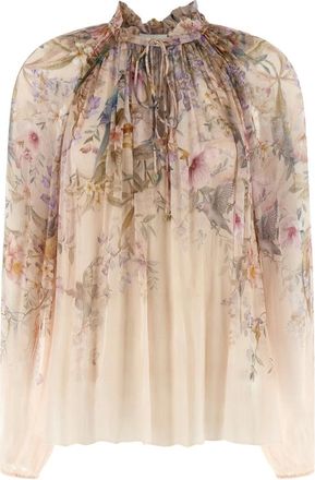 Zimmermann Femme, Blouses et Chemises, Multicolore, Taille: 40 FR Rebellion Billow Blouse