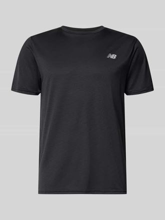 New Balance Funktionsshirt mit Rundhalsausschnitt und Logo