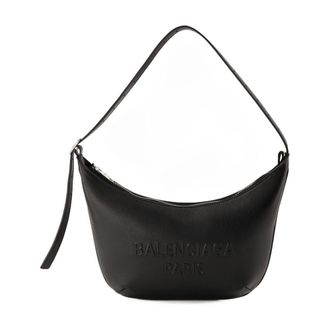 Balenciaga Womens Mary Kate Shoulder Bag Black Calfskin