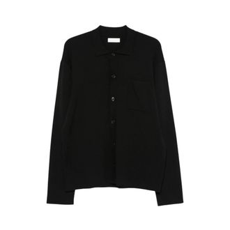 Roberto Collina Rippstrick-Polo - - Knitwear - Herren - Schwarzk - L