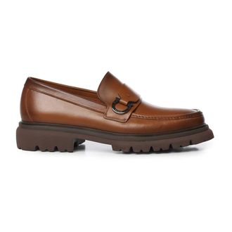 Ferragamo Terrence Leder Loafer - - Shoes - Herren - Braun - 43 EU