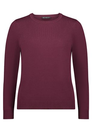 Betty Barclay Damen Basic-Strickpullover mit Rundhalsausschnitt 40, Dark Aubergine