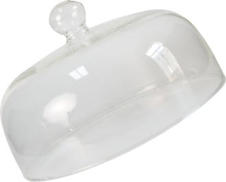 BESTONZON 1 x Mikrowellen-Abdeckhaube f&uuml;r Lebensmittel, Mikrowellen-Glasabdeckung, durchsichtig, Glaskuppel, Glocke, Glas, runde Glockenform