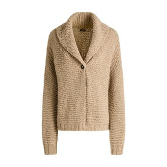 Kiton Kaschmir Seide Schalkragen Cardigan - - Knitwear - Damen - Beige - S