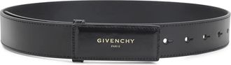 Givenchy Gürtel - Black Calf Leather Belt With Polished Finish - Gr. 75 - in Schwarz - für Damen