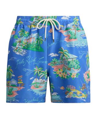 Ralph Lauren Badeshorts mit Polo Bear Karibik-Print in