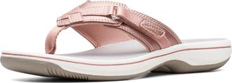 Clarks Damen Breeze Sea Flipflop, Rose Gold Synthetic, 38.5 EU
