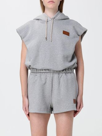 Fendi Sweat &agrave; capuche relaxed fit en coton &agrave; manches courtes