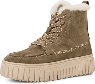 Tamaris Damen Stiefel Leder gr&uuml;n 38