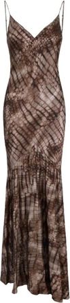 Elisabetta Franchi Stretch Satin Abendkleid - - Dresses - Damen - Braun - L