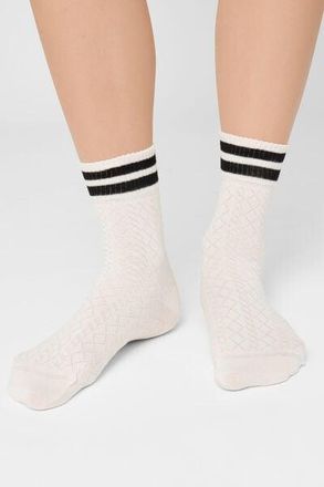Calzedonia Socken Burnout Collection Wei&szlig;