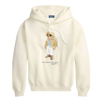 Ralph Lauren Femme, Sweatshirts et sweats &agrave; capuche, Beige, Taille: 40 FR Polo Bear SweaT-shirt