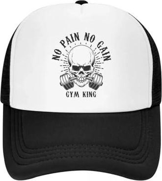 Generic Casquette personnalis&eacute;e &laquo; No Pain No Gain &raquo; pour Homme et Femme Ajustable Style Baseball id&eacute;ale la Musculation Le Fitness Salle de Sport Style Hip hop