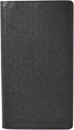 Louis Vuitton Portefeuille Pre-owned en cuir Taiga - Homme - Pre-owned - Noir - Taille: ONE Size