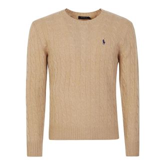 Ralph Lauren Ralph Lauren Pullover aus Kaschmir-Wolle mit Zopfmuster - - Knitwear - Herren - Braun - L