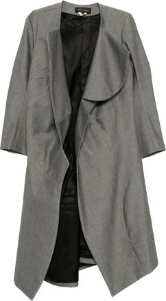 Comme Des Garçons Asymmetrischer Wollmantel - Grau