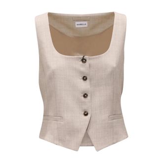 Marella Indio Weste - - Tops - Damen - Beige - M