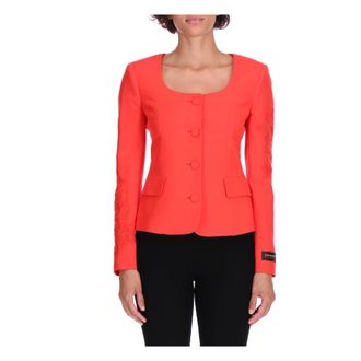 Ermanno Scervino Femme, Vestes, Orange, Taille: 40 FR Giacca corta aragosta