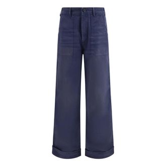 Acne Studios Baumwoll-Twill-Hose - - Jeans - Herren - Blau - L