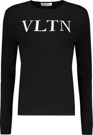 Valentino Garavani Femme, Pulls, Noir, Taille: 38 FR Pull ras du cou &agrave; manches longues