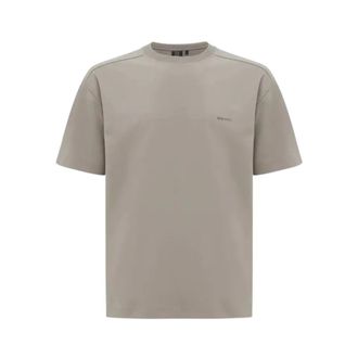 Genti Relaxed Fit Baumwoll-T-Shirt - - Tops - Herren - Grau - 2XL
