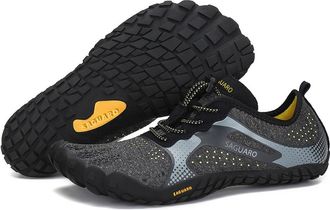 Saguaro Barfußschuhe Herren Damen Barfussschuhe Ultraleicht Bequem Barefoot Shoes rutschfest Atmungsaktiv mit Breiter Zehenbox für Training Fitness, Holzkohle