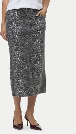 Vero Moda Jeansrock Veri 10336316 Grau Regular Fit