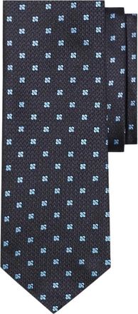 Brooks Brothers Micro Floral Silk Tie - - Accessories - Herren - Blau - ONE SIZE