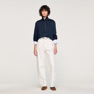 Sandro Blouson zipp&eacute; &agrave; col montant