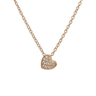 Monteverdi Damen-Halskette Herzanhänger 45cm 925 Sterling Silber rhodiniert 1VNAMONJ-NL-0071