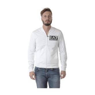 Emporio Armani Zip-Sweatshirt-Hoodie mit durchgehendem Rei&szlig;verschluss - - Sweatshirts & Hoodies - Herren - Wei&szlig; - M