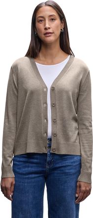 Street One Damen Strickjacke mit V-Ausschnitt