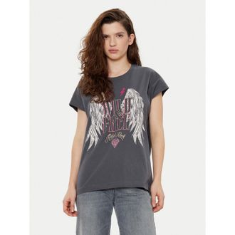 Jack & Jones T-Shirt Wilma 12274694 Grau Boxy Fit