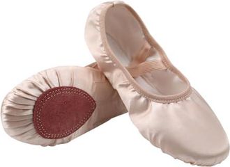 Garneck Chaussures de Ballet Satin Légères avec Semelle Souple et Bande Élastique Chaussons de Danse et Gymnastique pour Femmes Adultes Confort Respirant et M