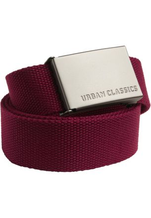 Urban Classics Canvas Belt - Unisex G&uuml;rtel aus robustem Polyester mit Metallkoppelschnalle, individuell k&uuml;rzbar & verstellbar, ideal f&uuml;r Jeans, Cargo & Streetwear Lo