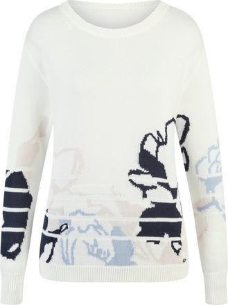 Basler Rundhals-Pullover BASLER weiss