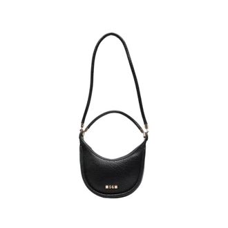 Msgm Umh&auml;ngetasche aus Leder - - Bags - Damen - Schwarzk - ONE SIZE